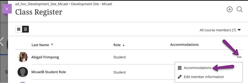 Select Time limit accommodation and specify whether the student should ...
