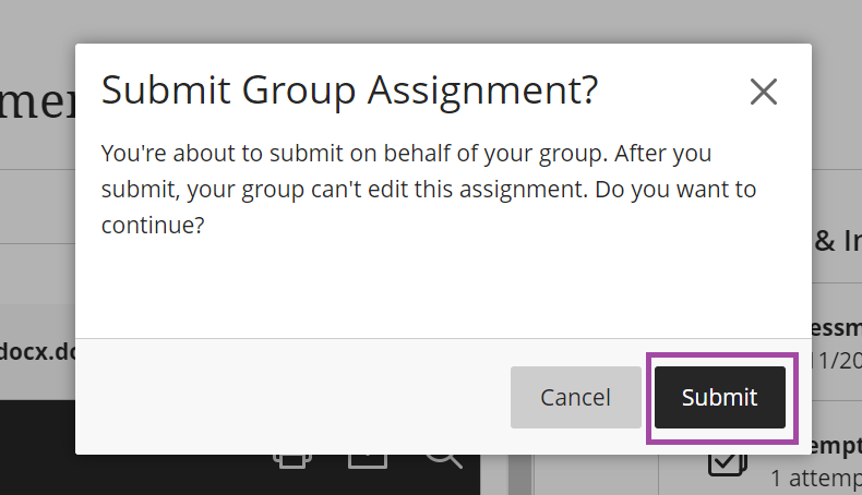 Blackboard Help » How to Submit a Blackboard Group Assignment