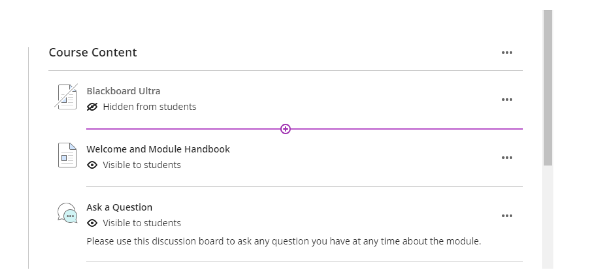 Fig. 4 Adding content using the “+” symbol
