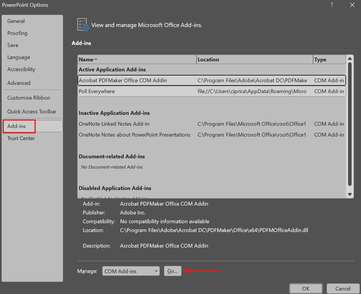 Step 5: Select the checkbox next to Poll Everywhere in the pop-up ...