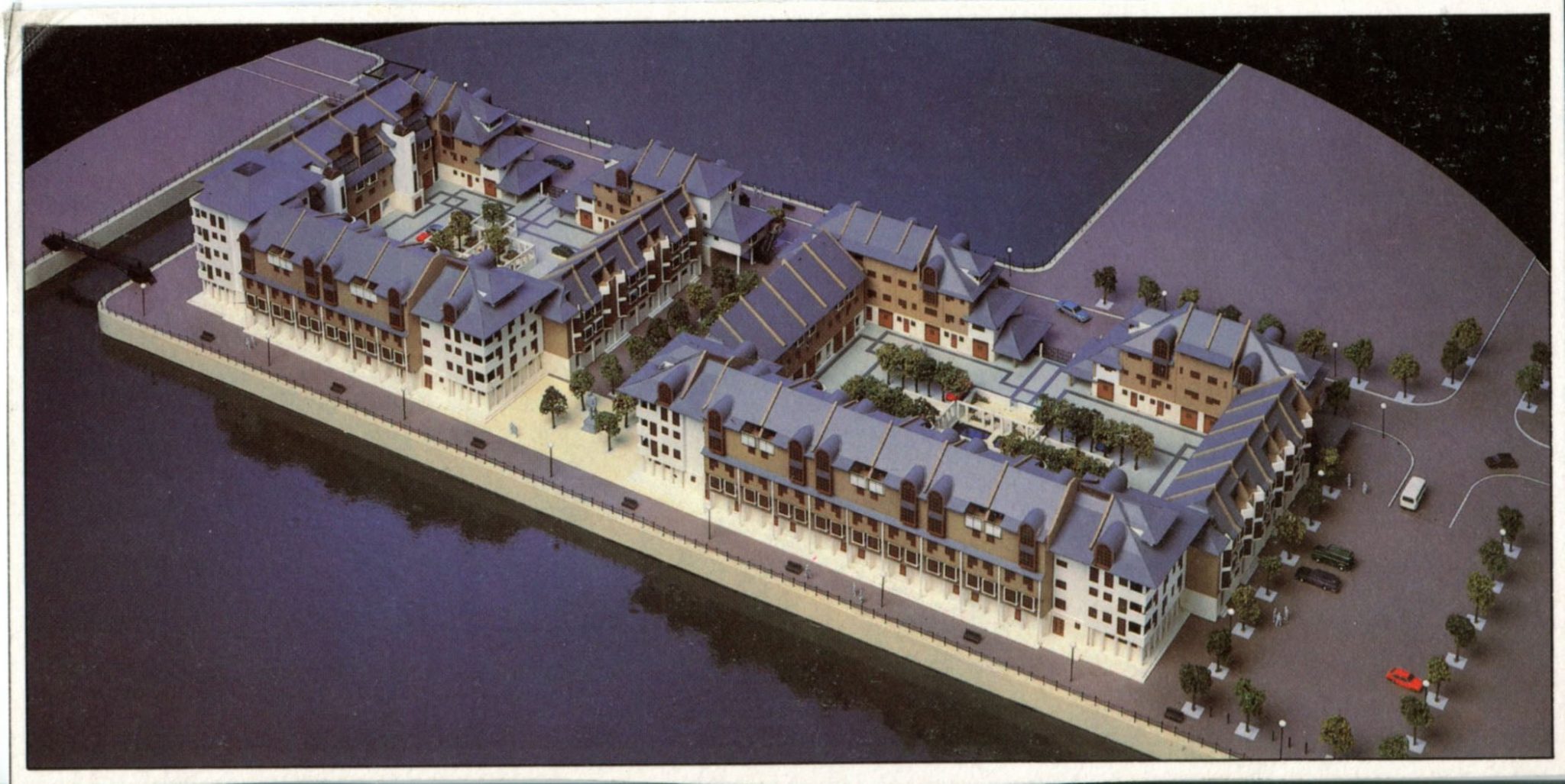 The development has 95 homes around two landscaped courtyards, linked ...